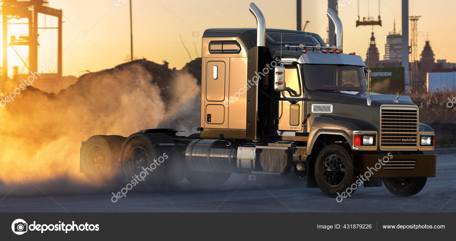 Mack Truck Front View
