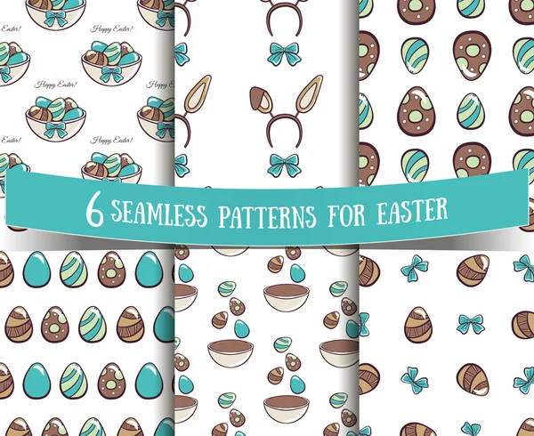 Easter seamless patterns Vector Images | Depositphotos