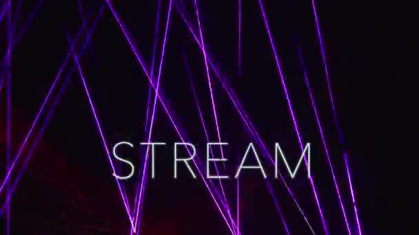 Stream Text Bright Light Background — Stock Video © ValeriySound #490110396