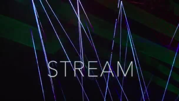 Stream Text Bright Light Background — Stock Video © ValeriySound #490110396