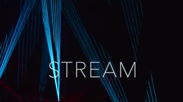 Stream Text Bright Light Background — Stock Video © ValeriySound #490110396