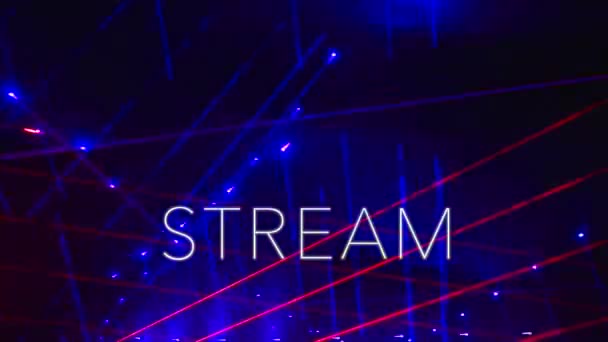 Stream Text Bright Light Background — Stock Video © ValeriySound #490186900