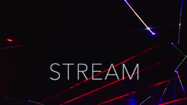 Stream Text Bright Light Background — Stock Video © ValeriySound #490186900