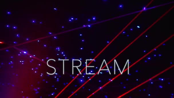 Stream Text Bright Light Background — Stock Video © ValeriySound #490186900