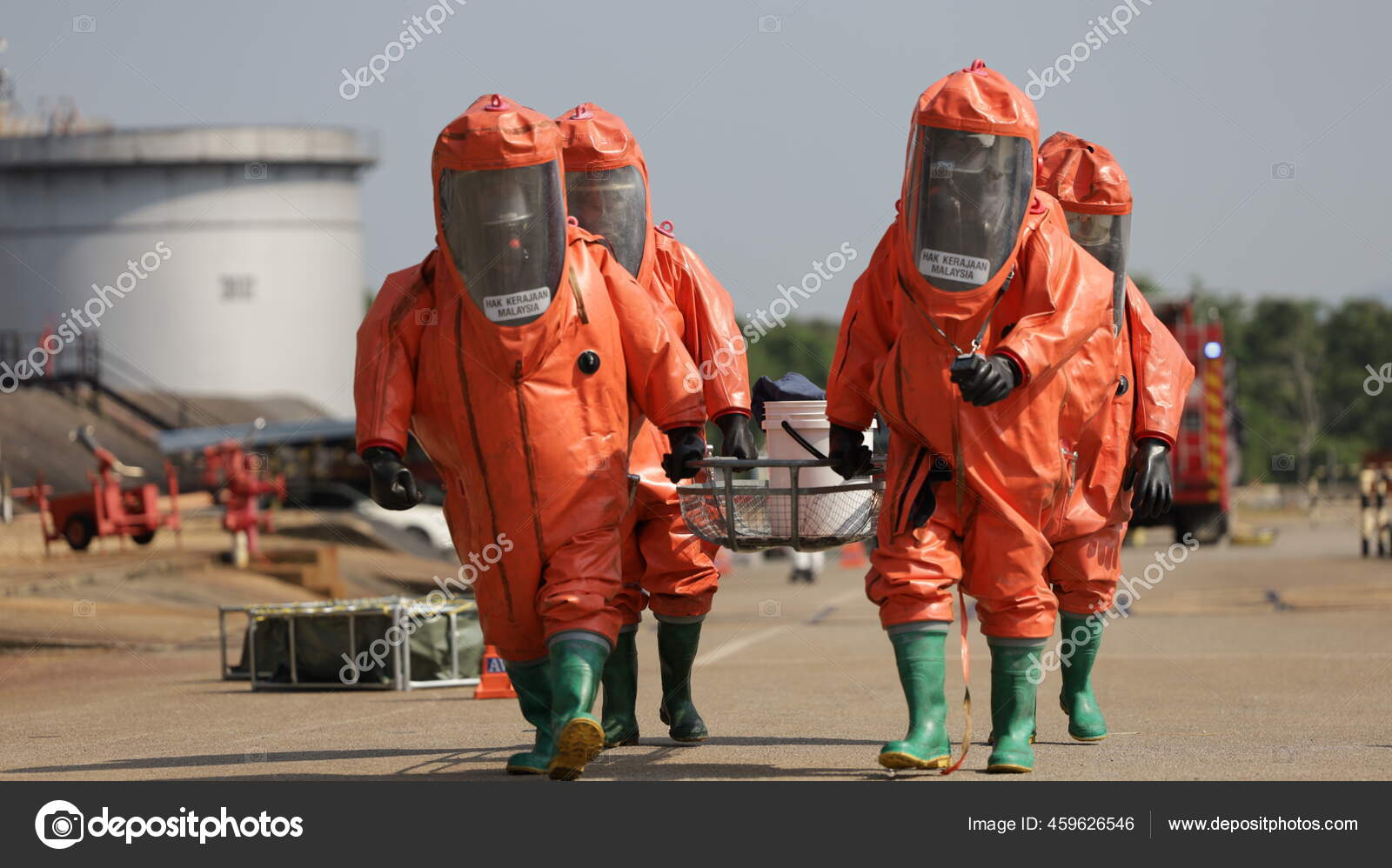 Port Dickson Malaysia March 2021 Hazmat Special Team Fire Rescue ...