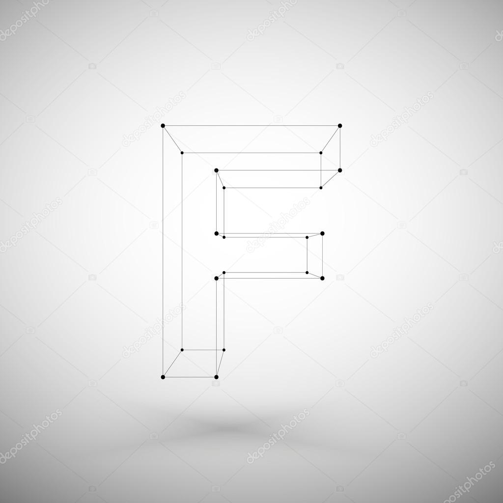 Three dimensional mesh stylish alphabet letter sign isolated on white ... Three dimensional mesh stylish alphabet letter sign isolated on white ...