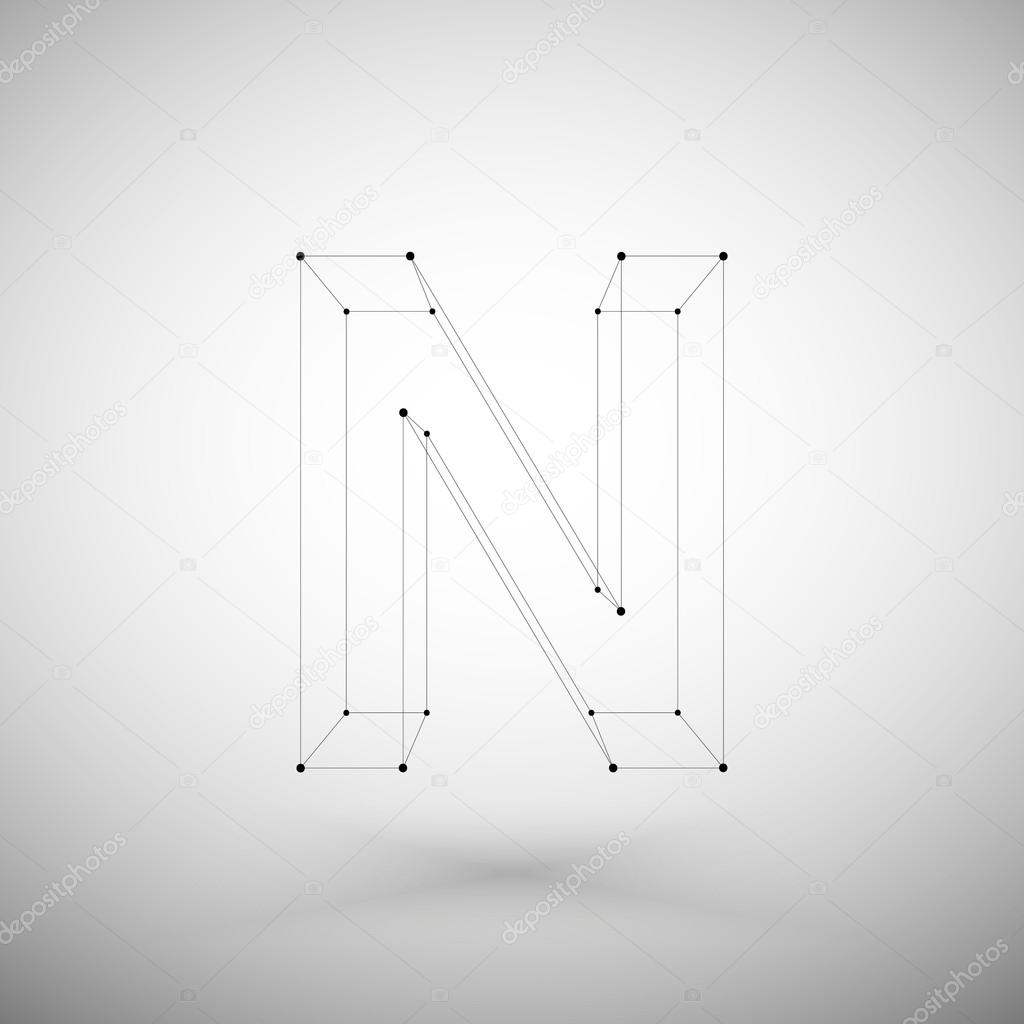 Three dimensional mesh stylish alphabet letter sign isolated on white ... Three dimensional mesh stylish alphabet letter sign isolated on white ...