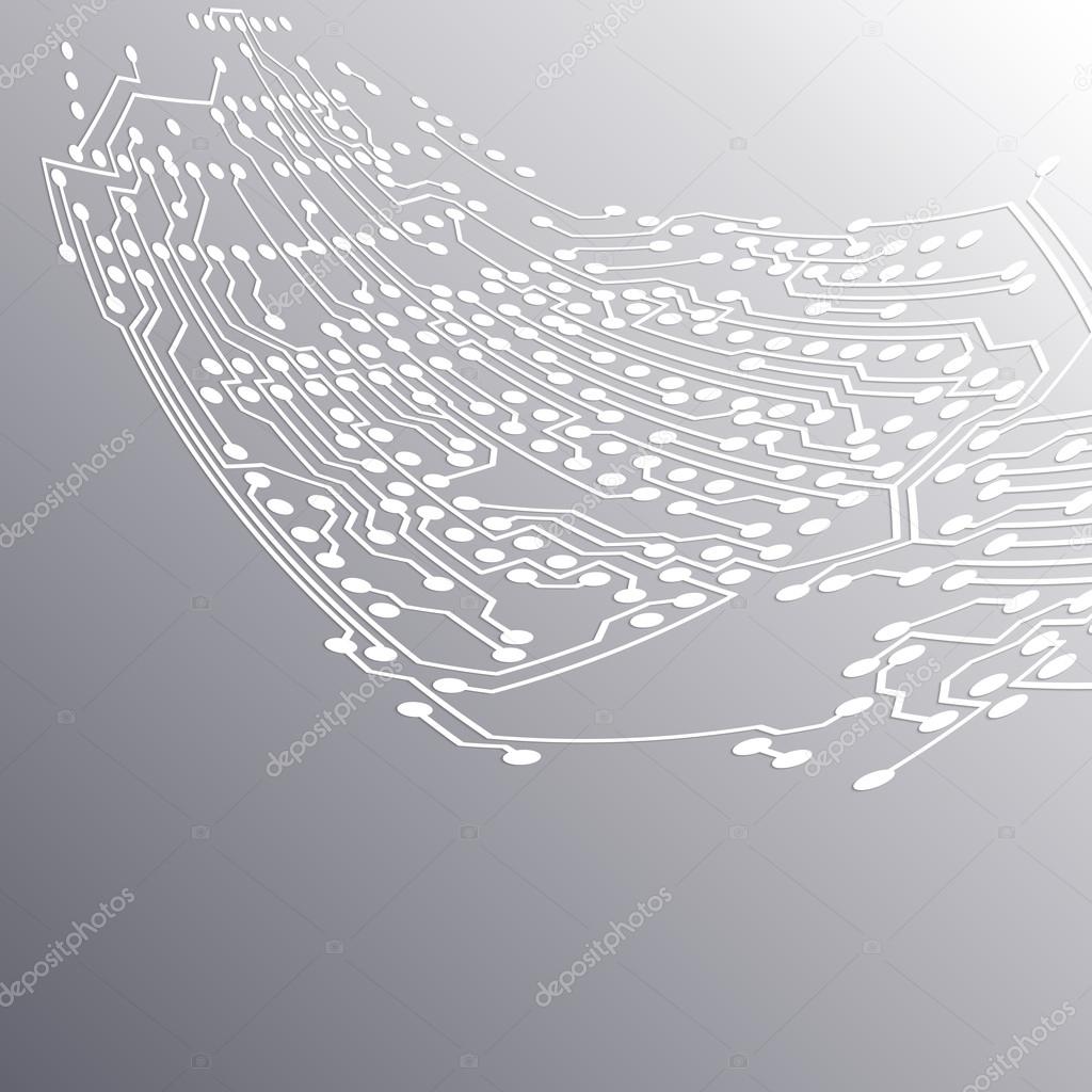 Microchip background, electronic circuit, EPS10 vector illustration Stock Vector by ©raevsky ...