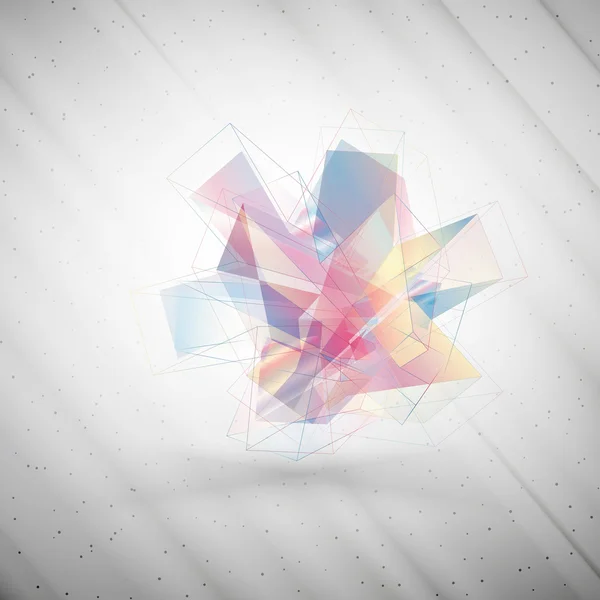 Polygon pattern with the reflection, minimalistic geometric facet ...