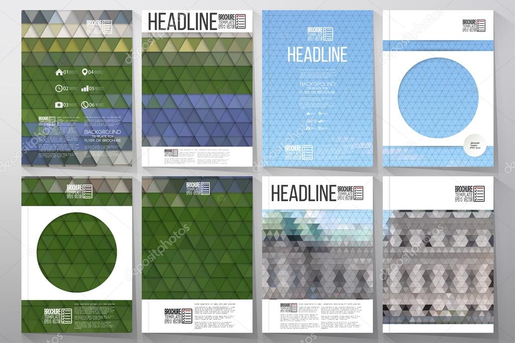 Business templates for brochure, flyer or booklet. Backyard landscape ...