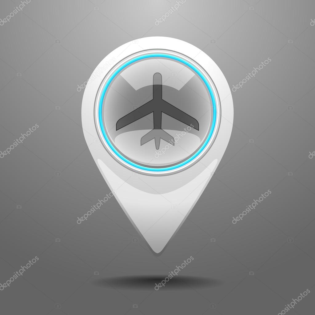 Glossy Aircraft Icon Stock Vector Image by ©microstockmilan #52561903