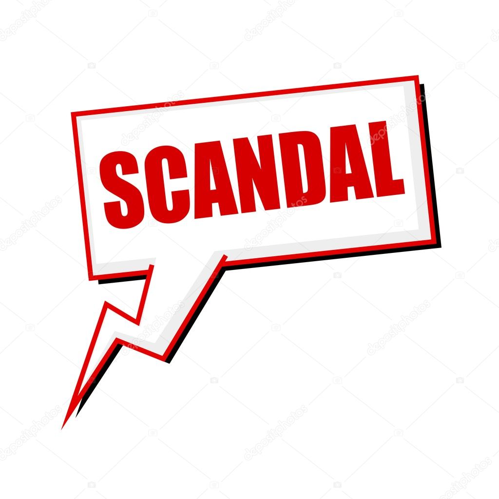 Scandal red stamp text on white Speech bubbles — Stock Photo © fordzolo ...