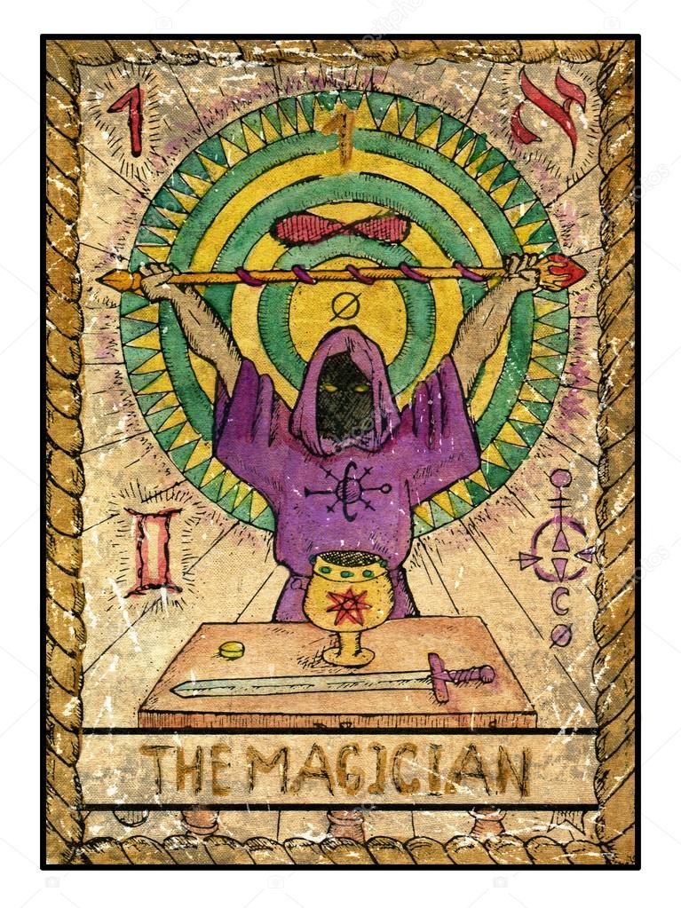 Magician old tarot card Stock Photo by ©Samiramay 100545374