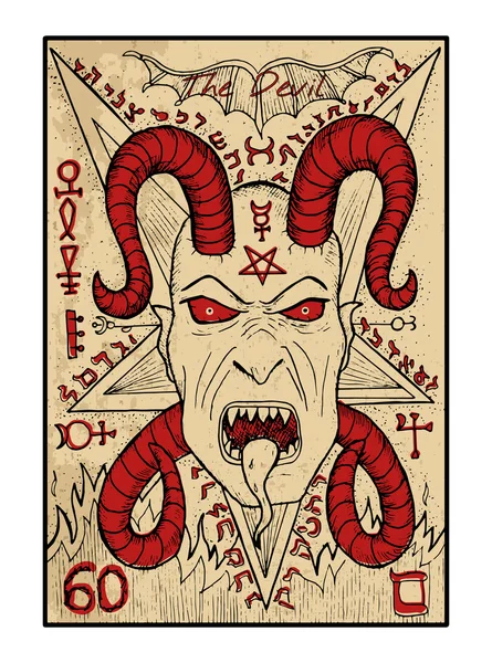 Devil tarot card — Stock Photo © Samiramay #100548554