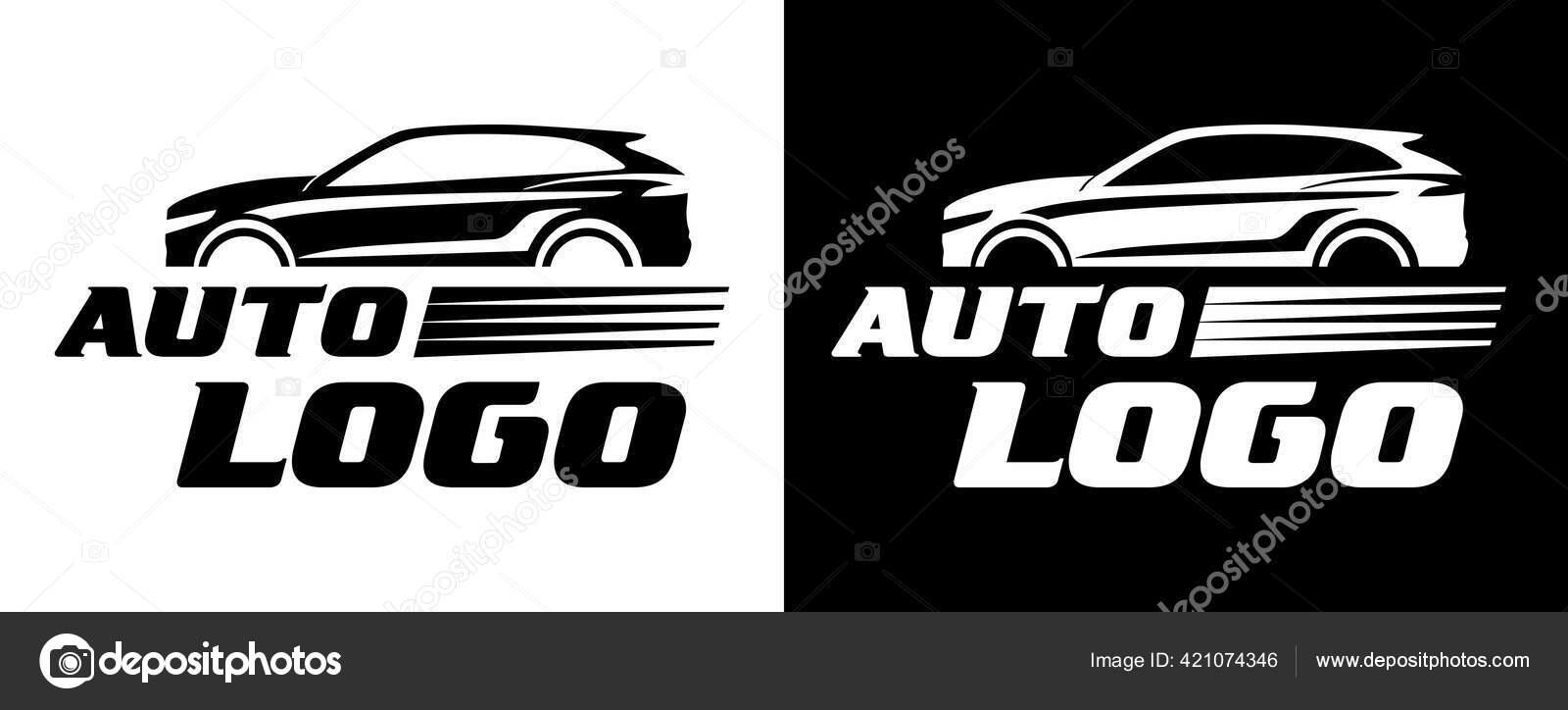 Auto Logo Black Stylish Graphic Silhouette Modern Crossover Vector ...