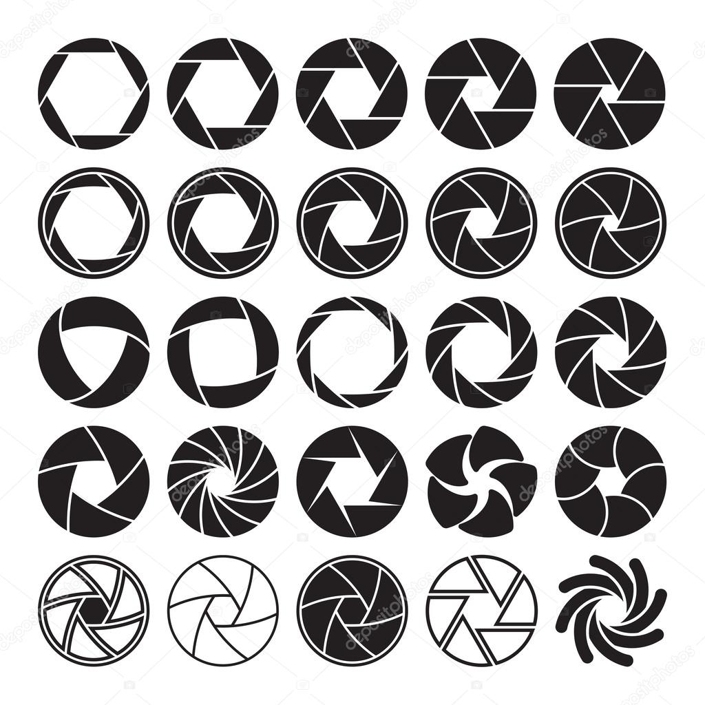 Camera shutter icons — Stock Vector © Alex_Leo #52299321 Camera shutter icons — Stock Vector © Alex_Leo #52299321