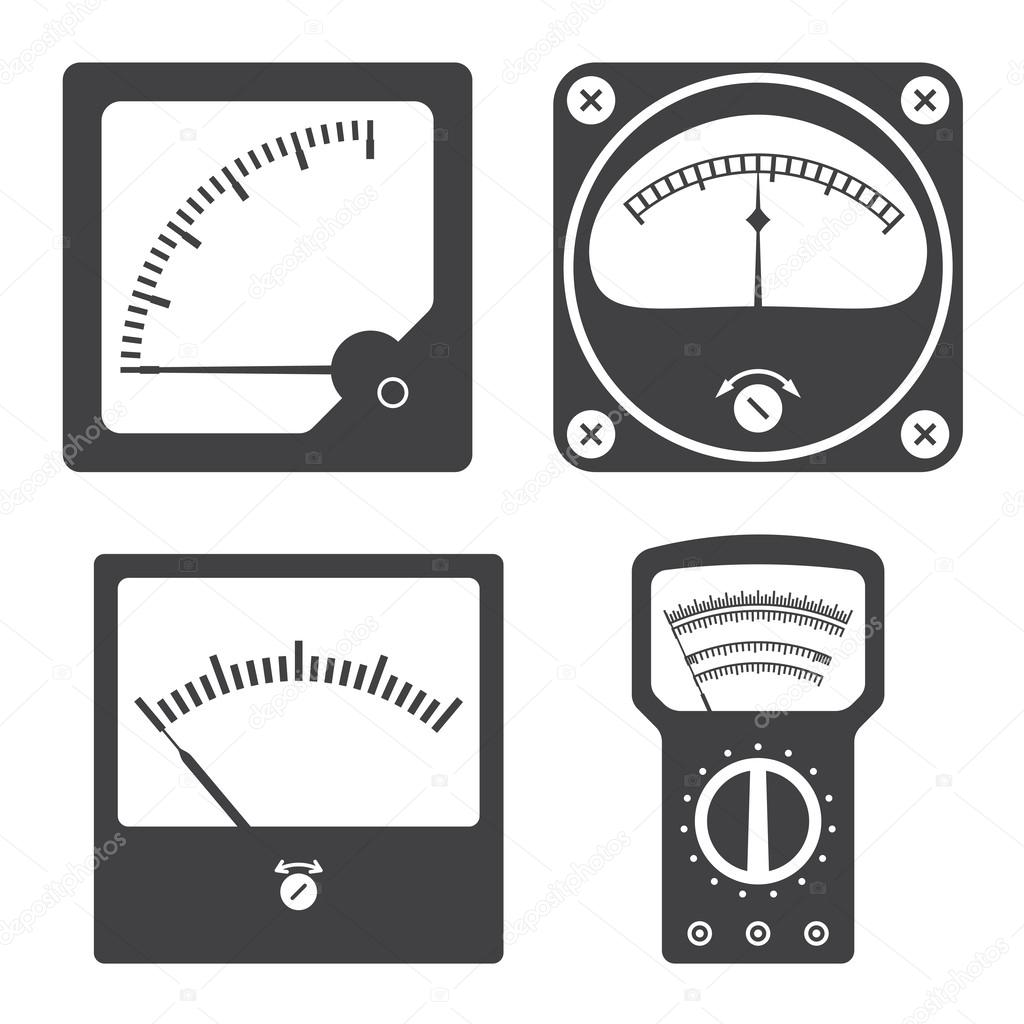 Icons of electrical measuring instruments — Stock Vector © Alex_Leo ...