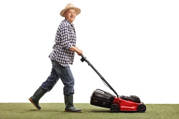 Lawn mower profile Stock Photos, Royalty Free Lawn mower profile Images ...