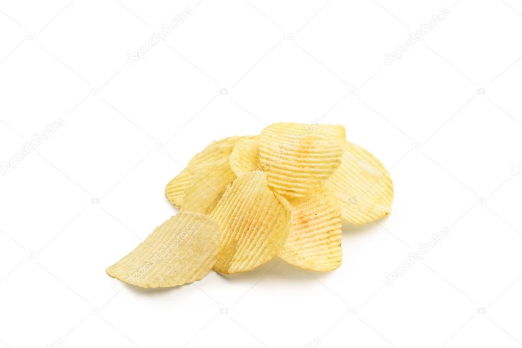 Stack of potato chips Stock Photo by ©ljsphotography 116242916