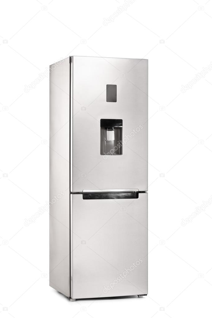 New closed refrigerator Stock Photo by ©ljsphotography 118080042