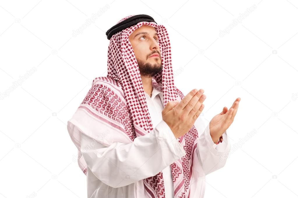 Young Arab praying to god and looking up Stock Photo by ©ljsphotography ...