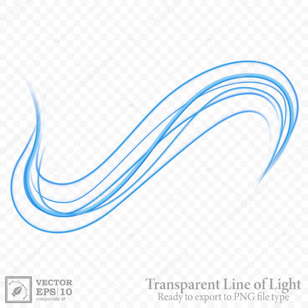 L nea ondulada azul transparente, exportaci n lista al archivo PNG, aislada y f cil de editar ...