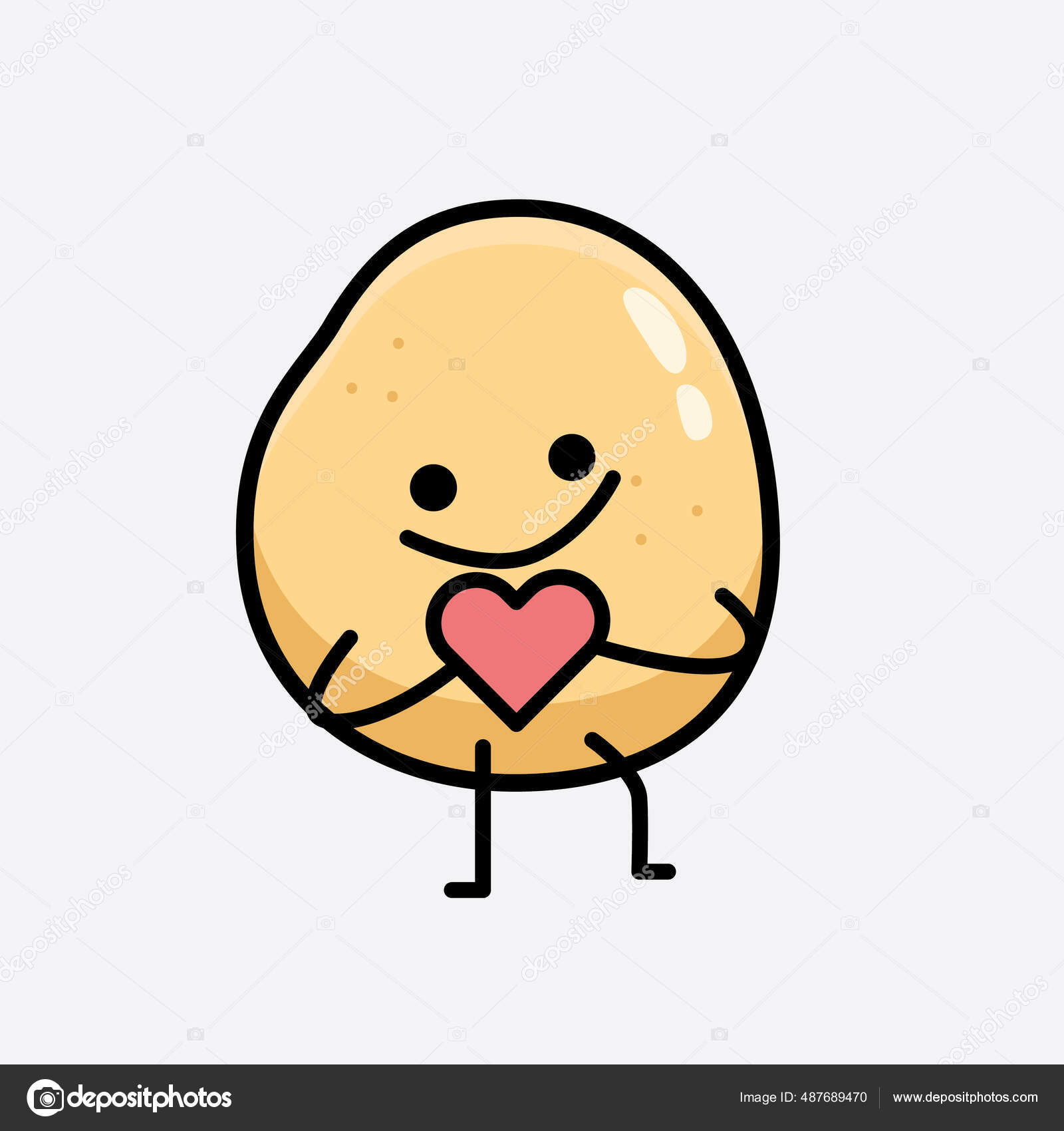 Cute Potato Drawing
