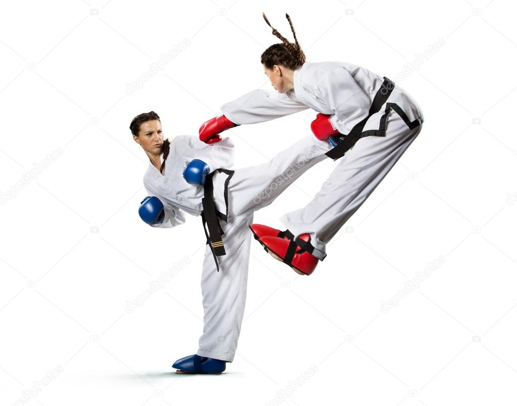 Karate women in action Stock Photo by ©103tnn 58281911