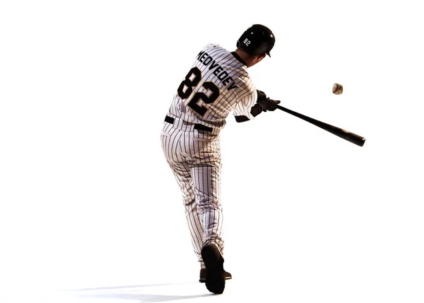 Isolated on white professional baseball player — Stock Photo © 103tnn ...