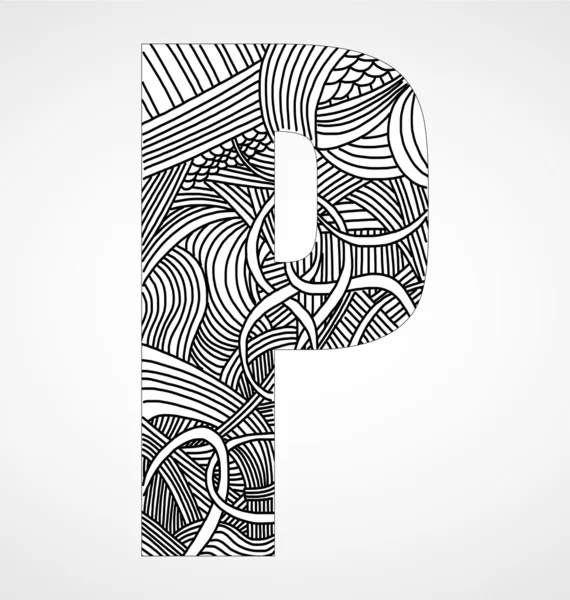 Endless doodle alphabet pattern Vector Art Stock Images | Depositphotos