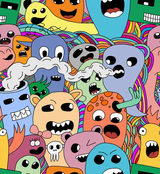 Funny monsters colour Vector Art Stock Images | Depositphotos