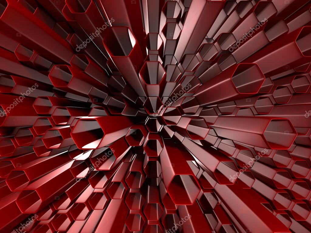 Red Hexagon Pattern Stock Photo by ©VERSUSstudio 114443856
