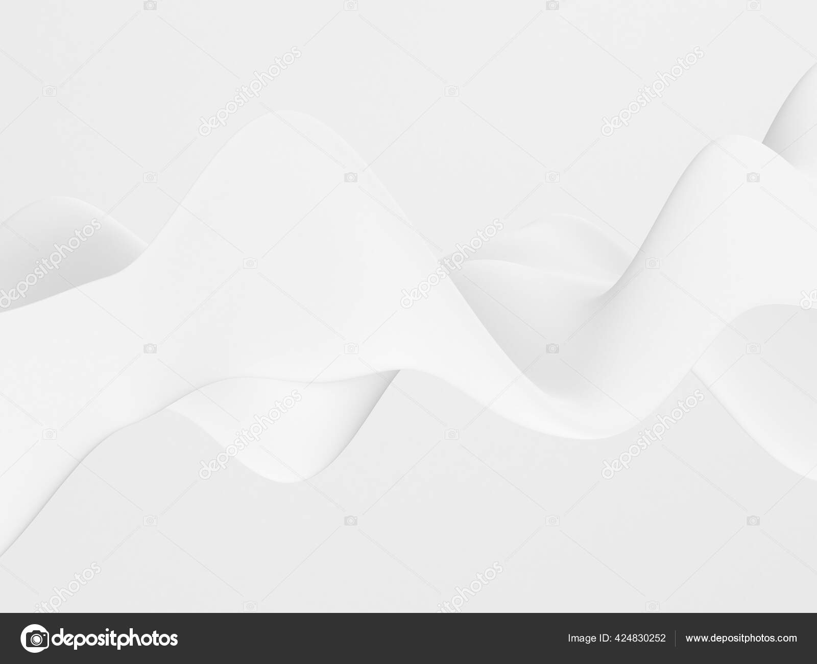 White Abstract Liquid Wavy Background Render Illustration Stock Photo ...