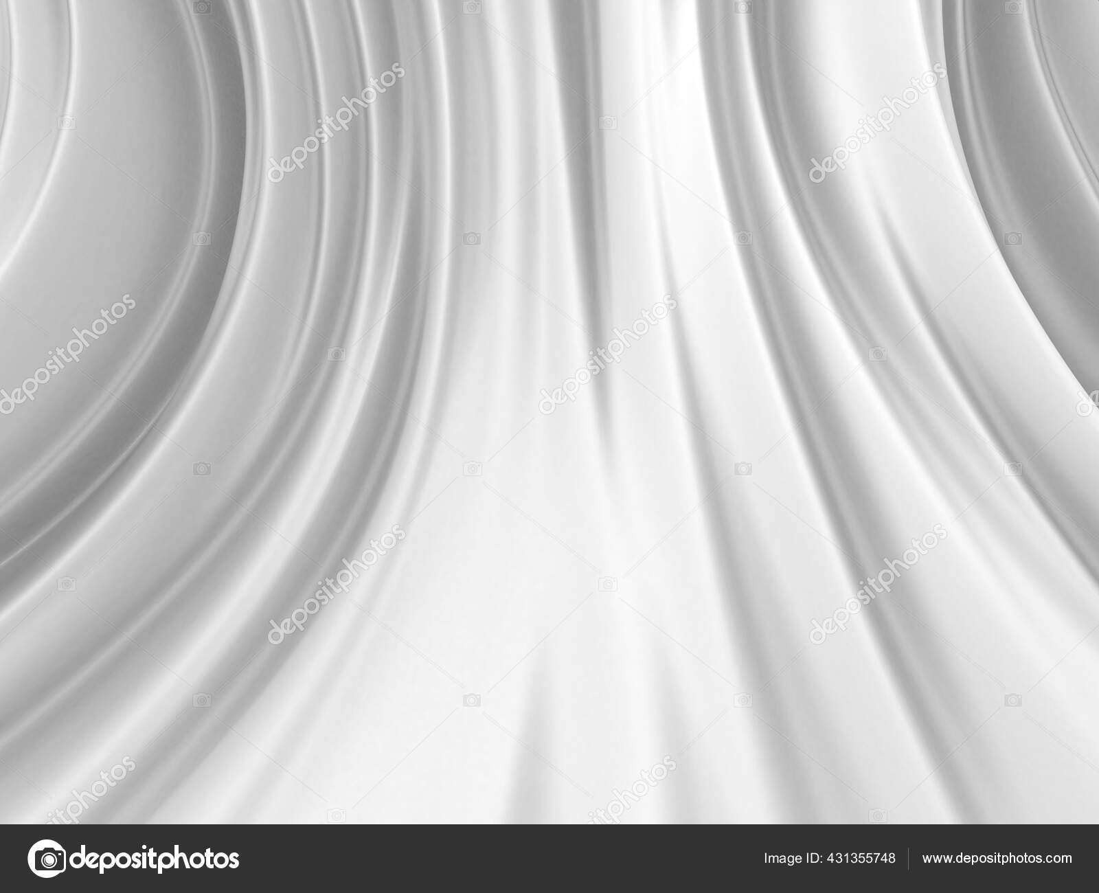 White Abstract Liquid Wavy Background Render Illustration Stock Photo ...
