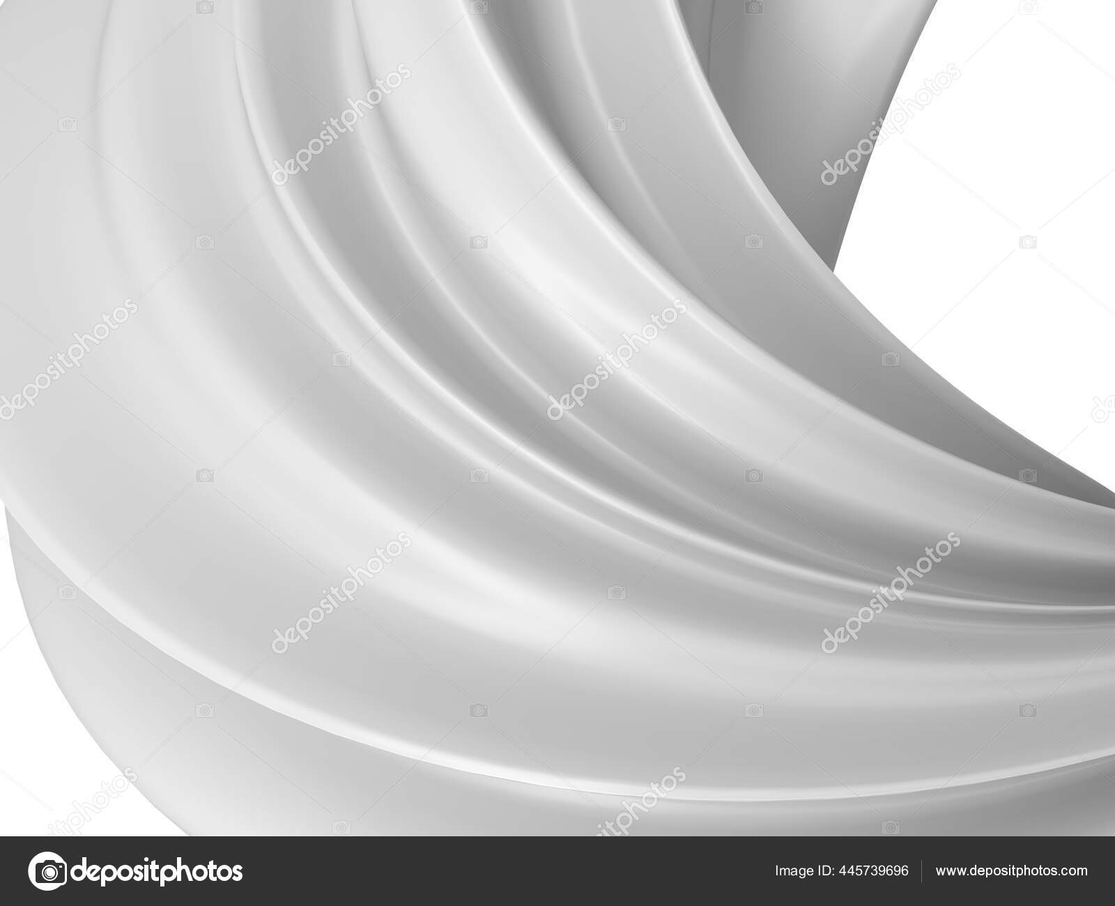 White Abstract Liquid Wavy Background Render Illustration Stock Photo ...