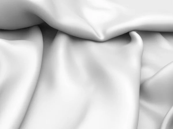 White Fabric Texture Background Luxury Cloth Background Render Illustration — Stock Photo ...