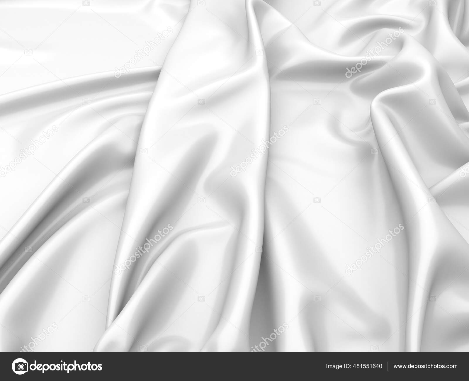 Latar Belakang Tekstur Kain Putih Abstrak Ilustrasi Render — Foto Stok ...