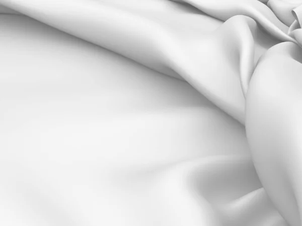 White Fabric Texture Background Luxury Cloth Background Render Illustration — Stock Photo ...