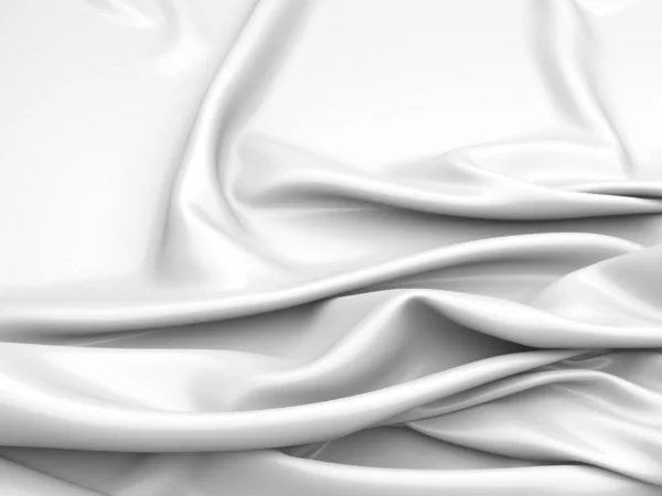 White Fabric Texture Background Luxury Cloth Background Render Illustration — Stock Photo ...