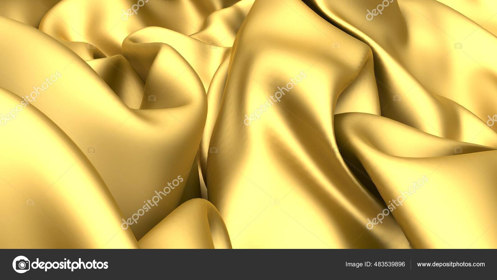Gold Silk Fabric Texture