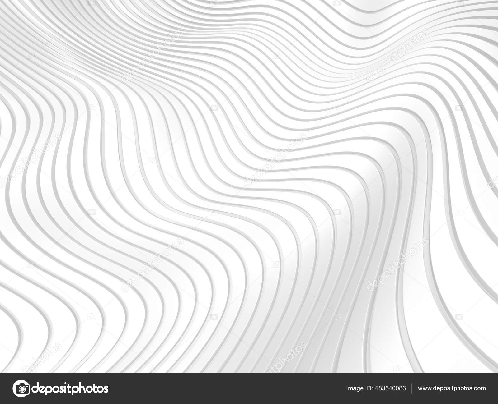 White Abstract Liquid Wavy Background Render Illustration — Stock Photo ...