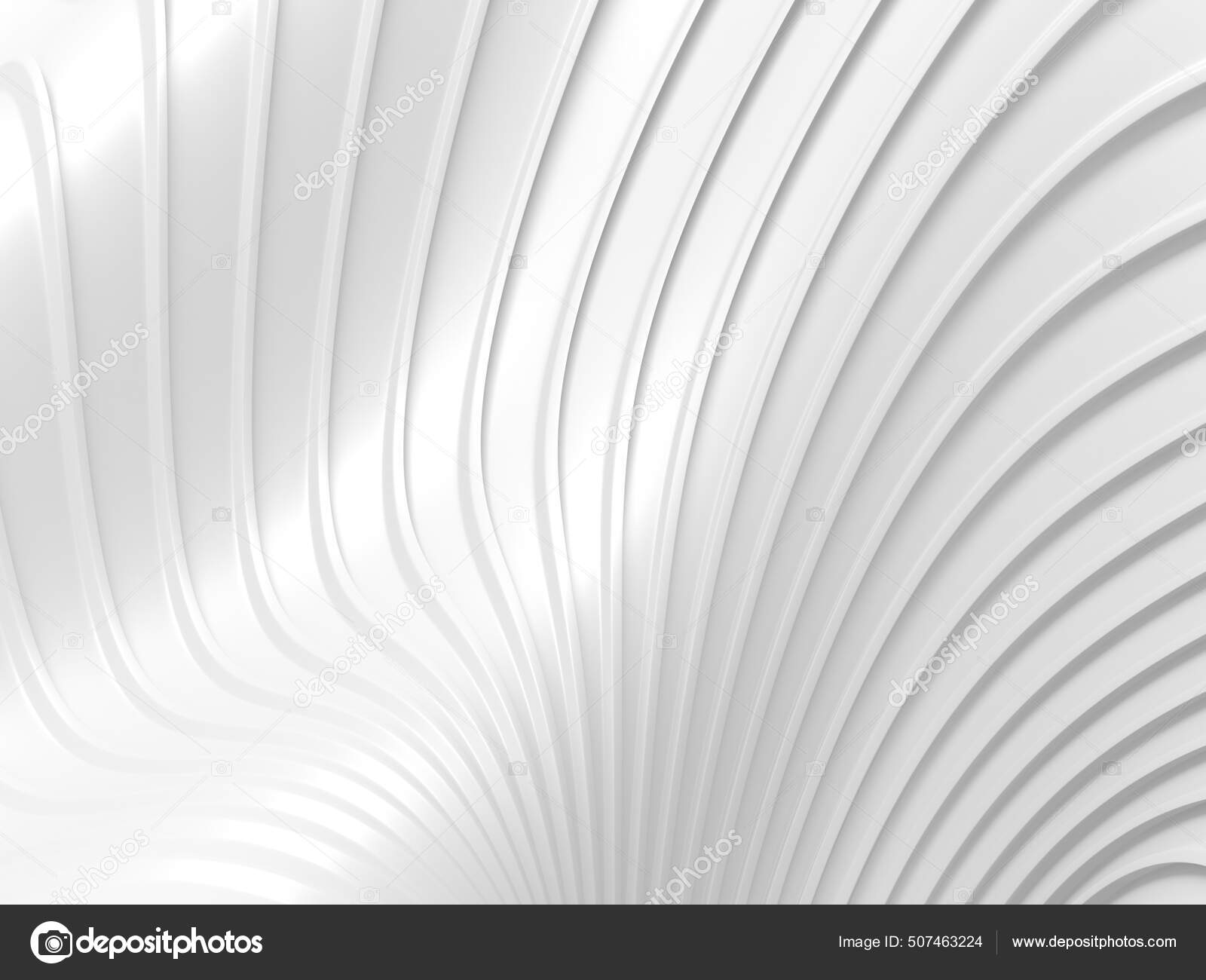 White Abstract Liquid Wavy Background Render Illustration Stock Photo ...