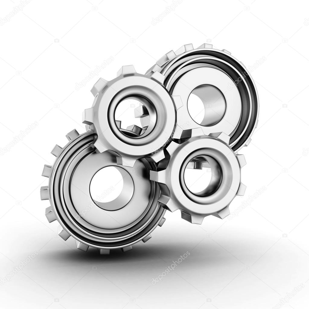 Working metallic gears Stock Photo by ©VERSUSstudio 52934403