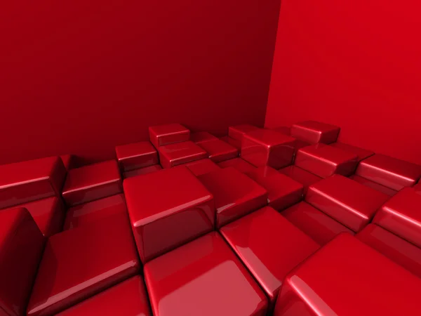 Abstract red cubes Stock Photo by ©mmaxer 113628058