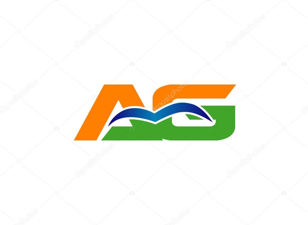 AG letter logo design vector illustration template — Stock Vector ...