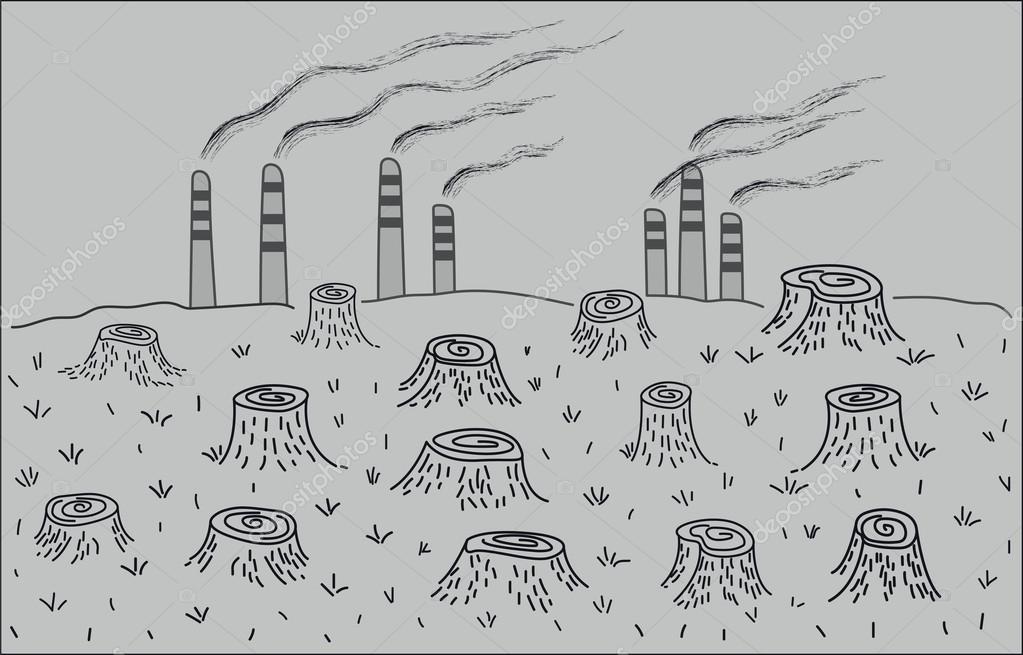 Deforestation Drawing