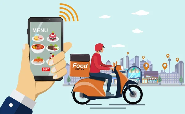 Mobile ordering food Stock Photos, Royalty Free Mobile ordering food Images | Depositphotos