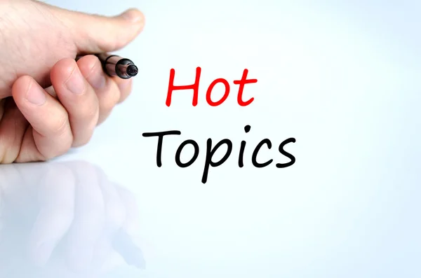 Hot topics text concept — Stock Photo © Petenceto #91450108