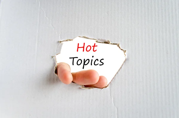 Hot topics text concept — Stock Photo © Petenceto #91450108