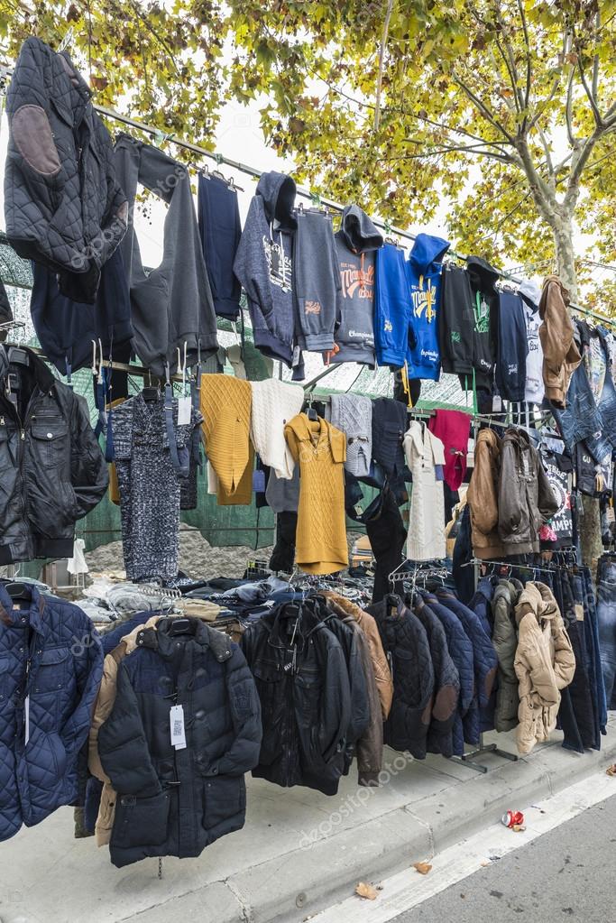 Clothing booth at a flea market – Stock Editorial Photo © J2R #57109691